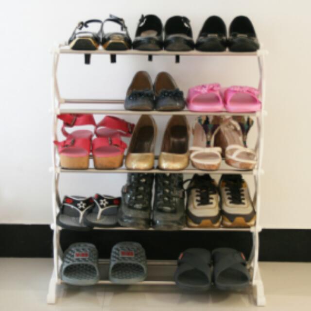 Multi-Level Shoe Rack, Furniture & Home Living, Furniture, Shelves ...