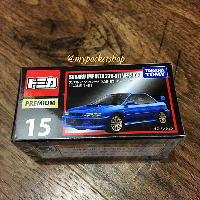 Tomica Premium No. 15 SUBARU IMPREZA 22B-STi VERSION, Hobbies & Toys ...