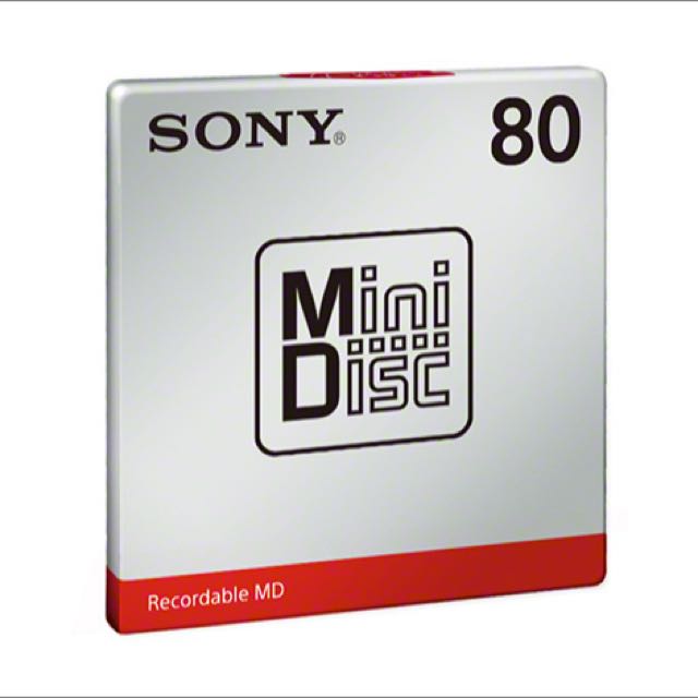 全新 Sony 最新 80 分鐘 MD 碟 Minidisc MDW80T, 音響器材, 音樂播放裝置 MP3及CD Player ...