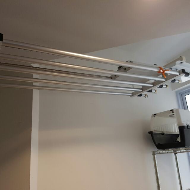 Laundry Push up/pull down rack, Furniture & Home Living, Bathroom ...