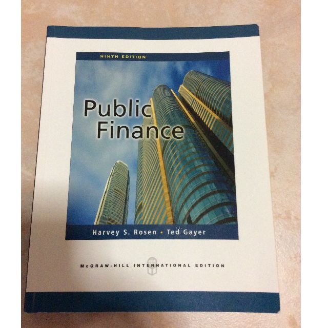 EC3351 Public Finance 9th Edition by Rosen and Gayer (Price Negotiable ...