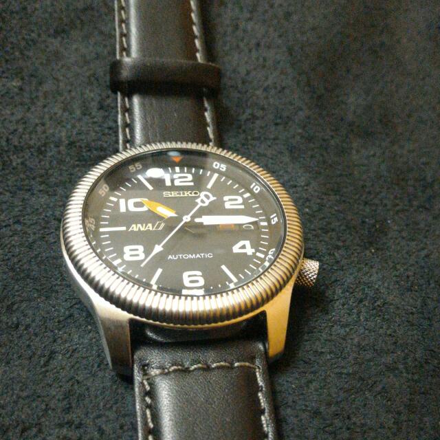 Seiko ANA Pilot Mens Automatic Watch, 興趣及遊戲, 收藏品及紀念品, 古董收藏 - Carousell
