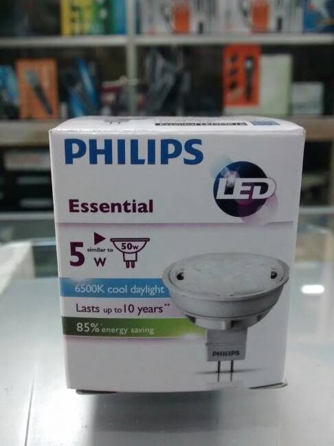 LED Philips MR16 5W 5 watt GU5.3 12VAC Putih Cool Daylight 12 volt 12v, Elektronik, Lainnya di ...