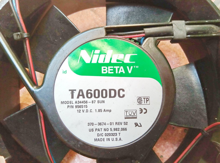 NIDEC Brushless DC fan 12v 1.85A Oval diameter 17cm tinggi 5cm #Perang ...