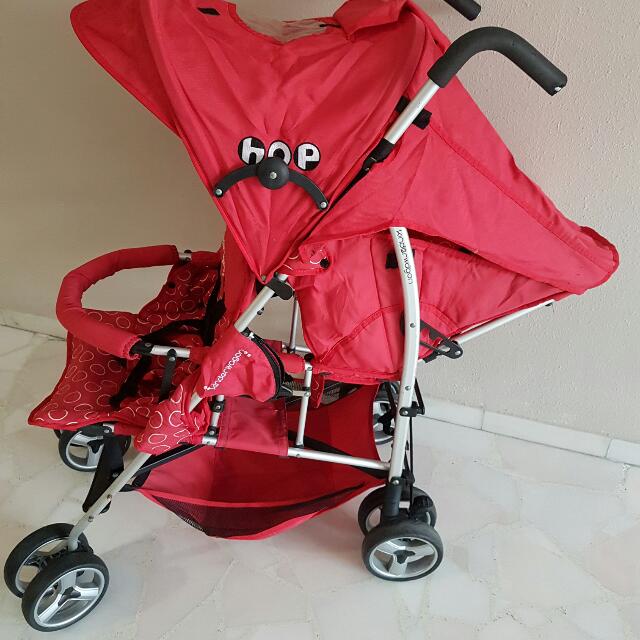 Pre Loved KinderWagon Double Stroller- currently reserved, Babies ...