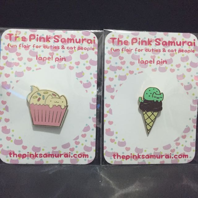 The Pink Samurai Lapel Pins, Hobbies & Toys, Toys & Games on Carousell