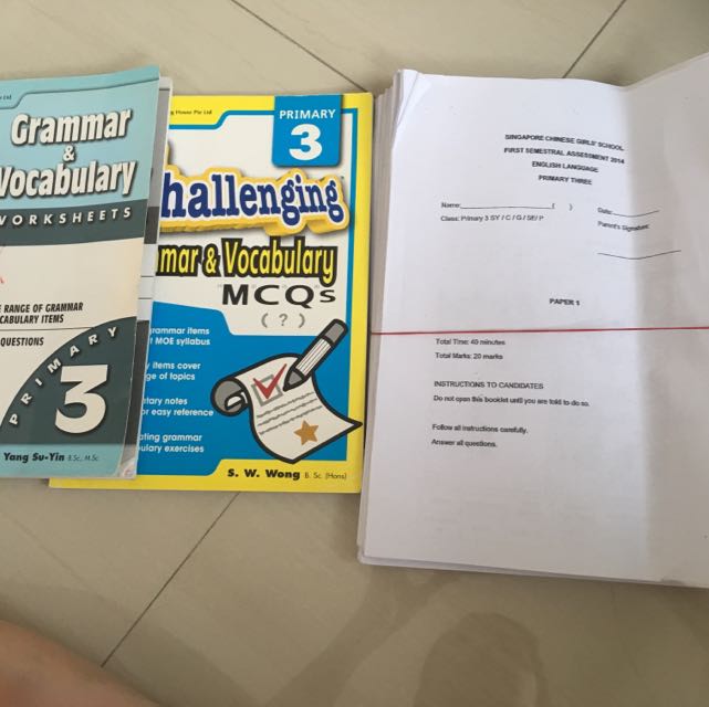 Composition Writing P3 With Free Asst And Past Exam Paper, Hobbies ...