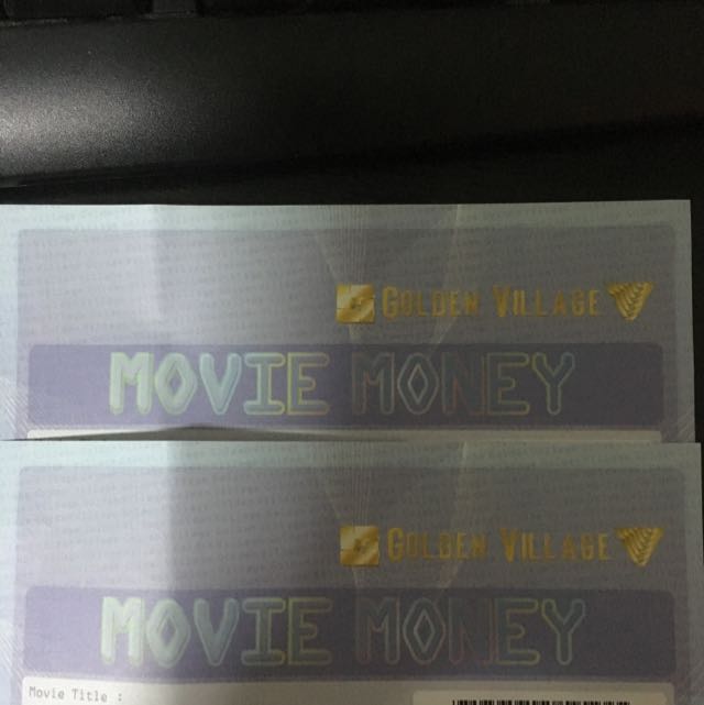 Golden Village Movie Money Ticket, Tickets & Vouchers, Vouchers on ...