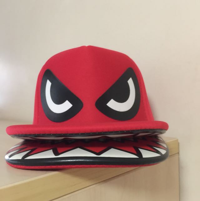 [Pending] Red Monster Cap, Men's Fashion, Watches & Accessories, Caps ...