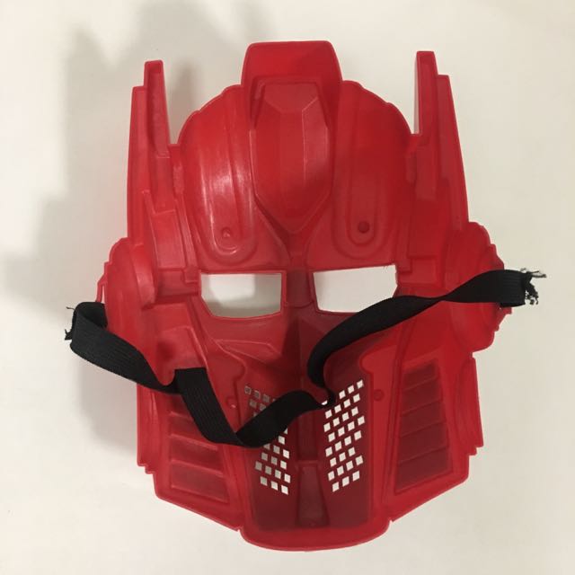 Transformer Mask (red/silver), Hobbies & Toys, Toys & Games on Carousell