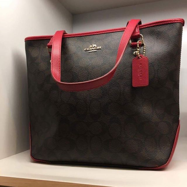 Authentic Coach Tote Bag with Authenticity Card and Gift Receipt ...