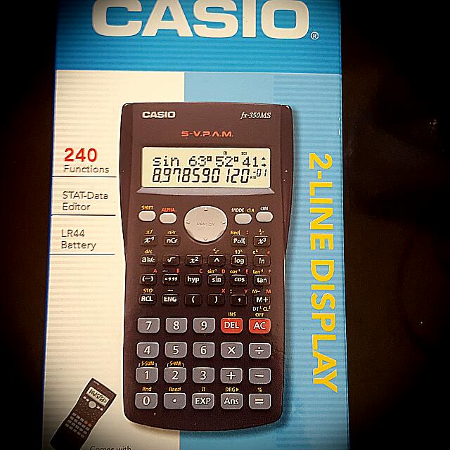 Casio Scientific Calculator Fx-350MX, Computers & Tech, Office ...