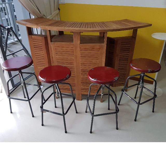CNY PRICE REDUCTION! Foldable/Extendable Bar Table (from SCANTEAK ...