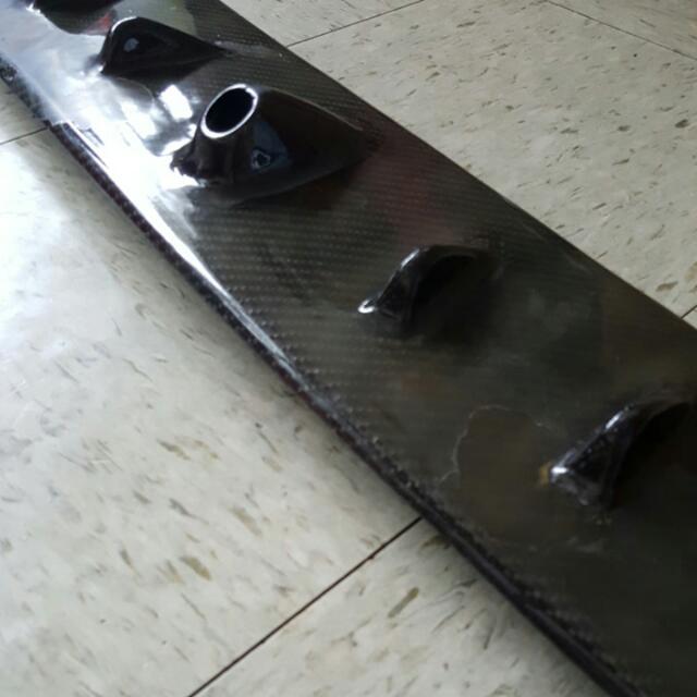 Lancer GLX CS3/ Evo 9 Carbon fibre Voltex Generator/ roof fin/ roof ...