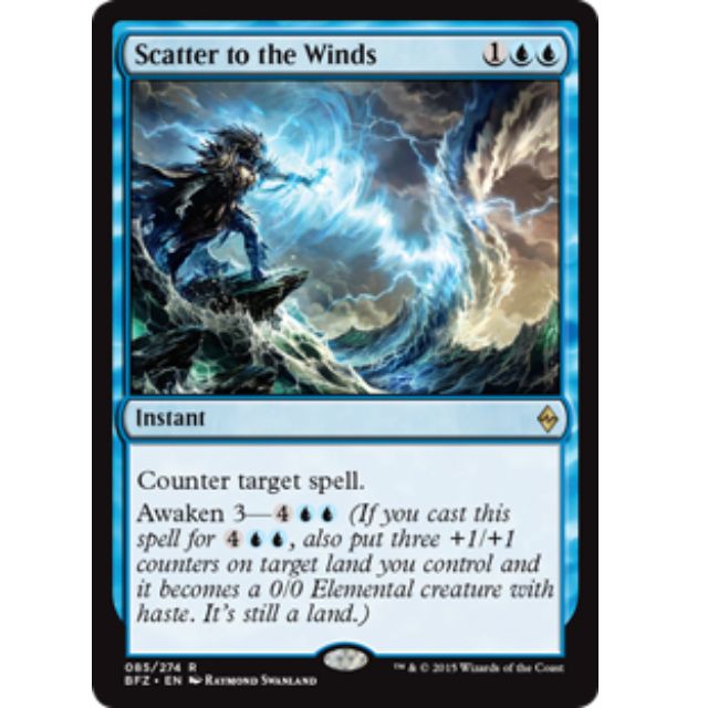 MTG BFZ - Scatter to the Winds, Hobbies & Toys, Toys & Games on Carousell