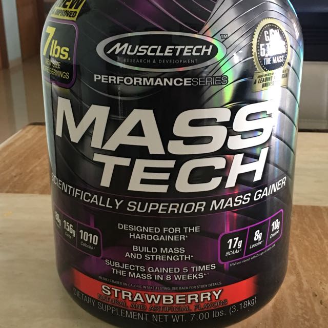 Muscletech Mass Tech (Mass Gainer), Sports Equipment, Exercise ...