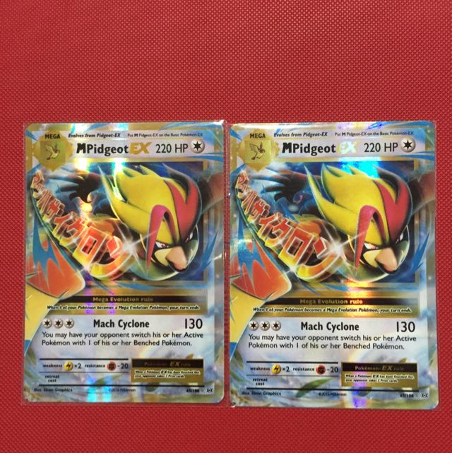 Pokemon TCG Mega Pidgeot EX Cards, Toys & Games, Board Games & Cards on ...