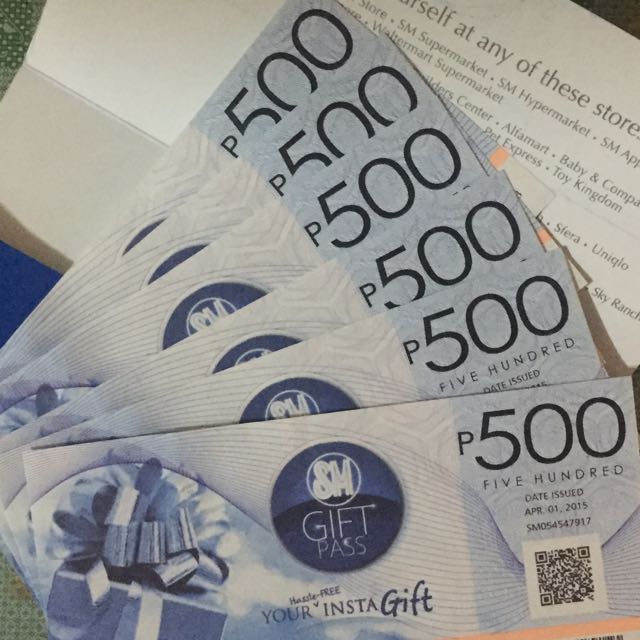 Sm T Passt Certificate Tickets And Vouchers Store Credits On Carousell