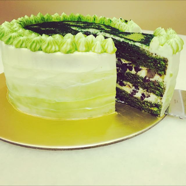 Matcha Azuki Cake, Food & Drinks, Homemade Bakes on Carousell