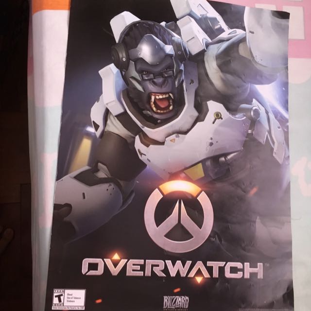 Overwatch Winston Poster, Hobbies & Toys, Stationery & Craft, Art ...