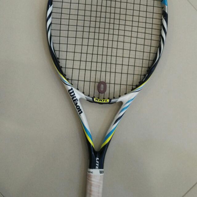 Used Wilson Juice 100L Tennis Racket, Sports Equipment, Sports & Games ...