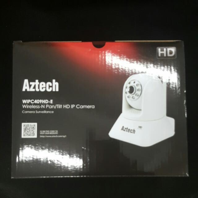 BRAND NEW! Aztech Wireless-N Pan/Tilt HD IP Camera, Furniture & Home ...