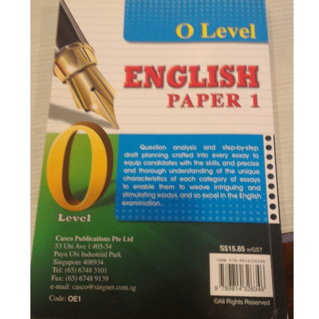Casco 'O' Level English Paper 1 Model Essays and Revision Guide ...