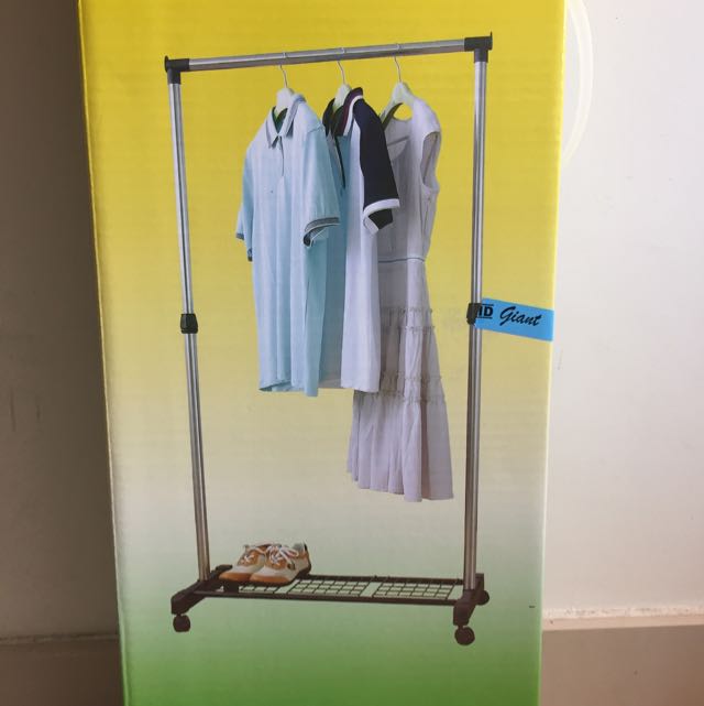 Giant Single Pole Telescopic Clothes Rack, Furniture & Home Living ...
