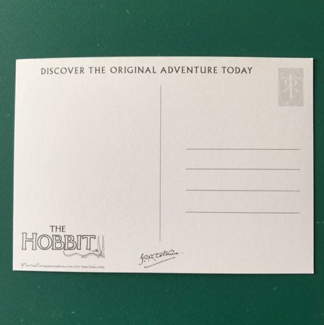 Limited Edition! Set Of 6 Postcards of The Hobbit, Books & Stationery ...