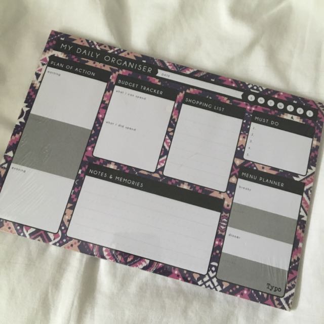 [pending!!] typo daily organiser / planner (bnip), Hobbies & Toys ...