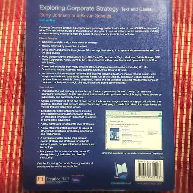 MBA Textbook Exploring Corporate Strategy, Hobbies & Toys, Books ...