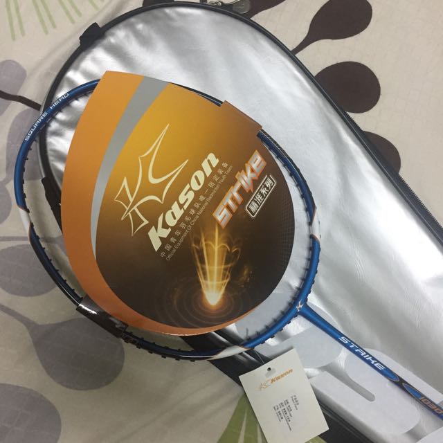 Kason Strike 1030 Badminton Racket UP. 70++, Sports Equipment, Sports ...