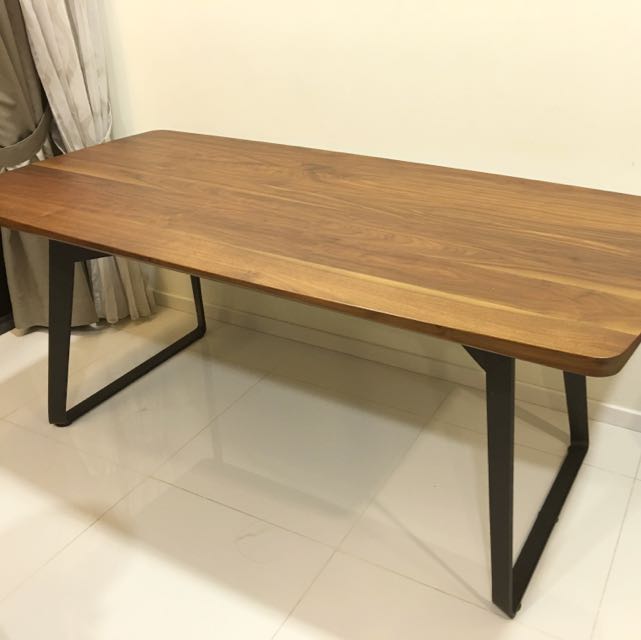Montera American Walnut Table, Furniture & Home Living, Furniture ...