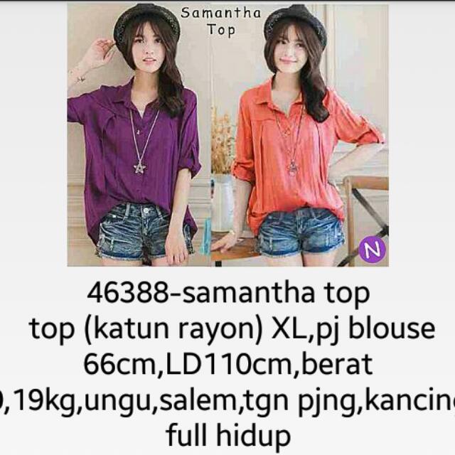 Samantha top, Olshop Fashion, Olshop Wanita di Carousell