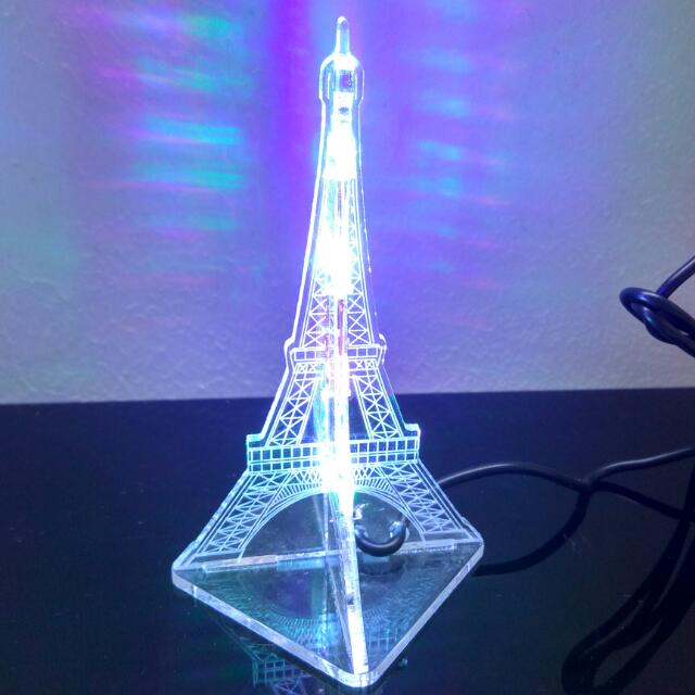 Mini LED Eiffel Tower, Hobbies & Toys, Stationery & Craft, Handmade ...