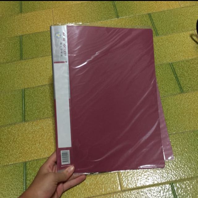Plastic Covered Folder, Books & Stationery, Stationery on Carousell