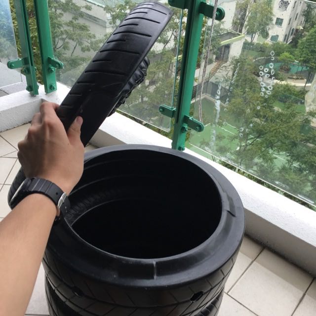 Storage Box (Tire-Themed), Furniture & Home Living, Home Improvement ...