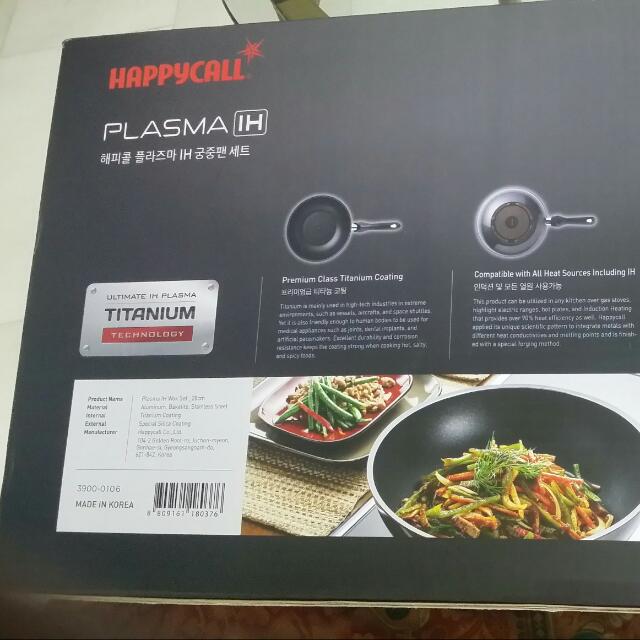 Happycall Plasma IH Wok Set, TV & Home Appliances, Kitchen Appliances ...