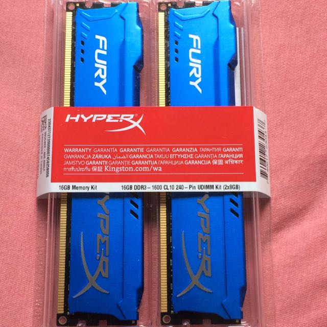 Hyper X Fury 16GB Memory Kit, Mobile Phones & Gadgets, Mobile & Gadget ...