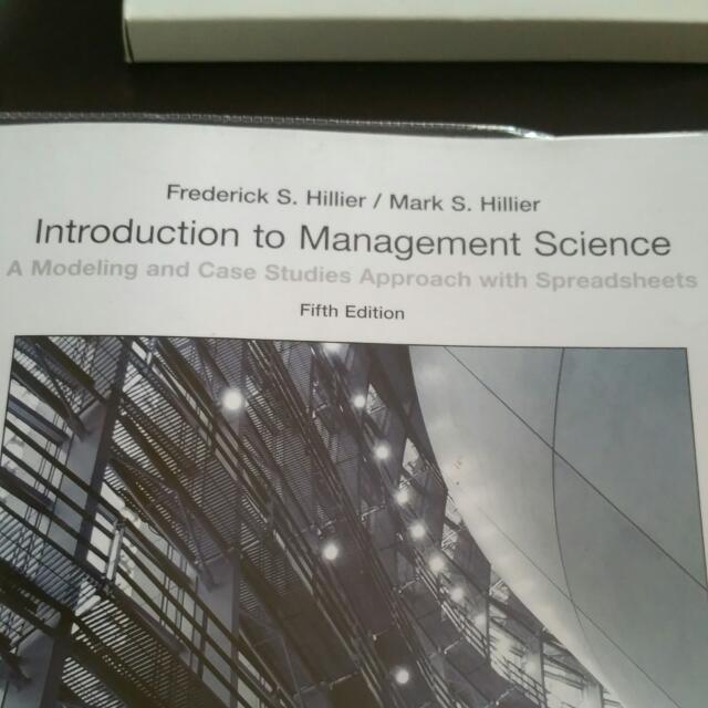 Introduction To Management Science: A Modelling And Case Studies ...