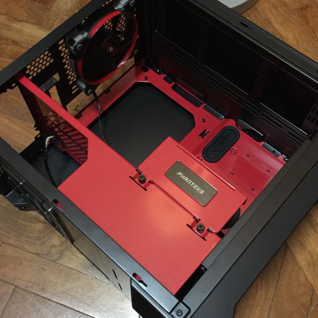 Reserved Red/Black Phanteks Enthoo Evolv Mini ITX case, Computers ...