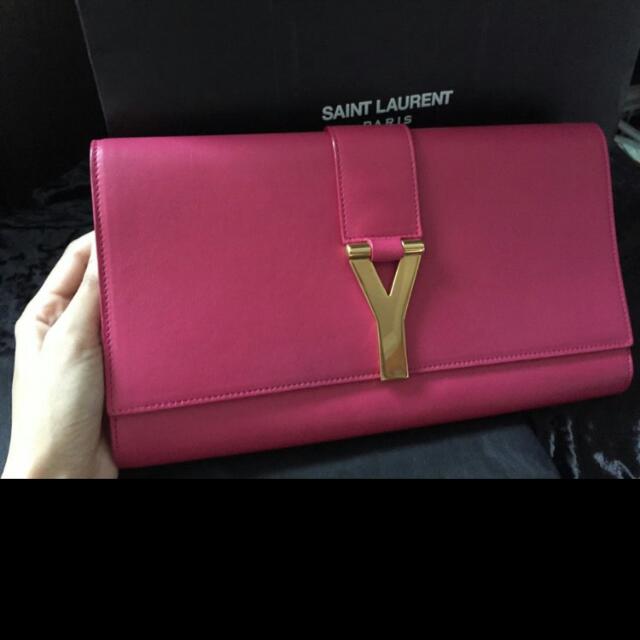 YSL CLUTCH, Luxury, Bags & Wallets on Carousell