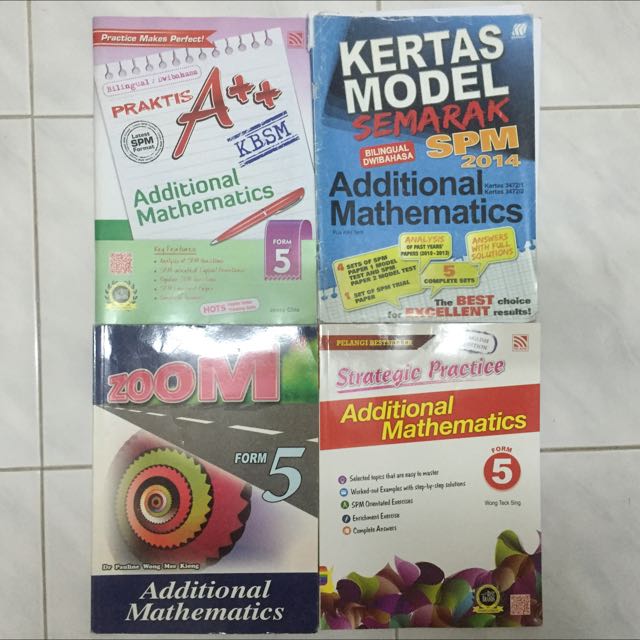 Additional Mathematics SPM (Form 5), Hobbies & Toys, Books & Magazines ...
