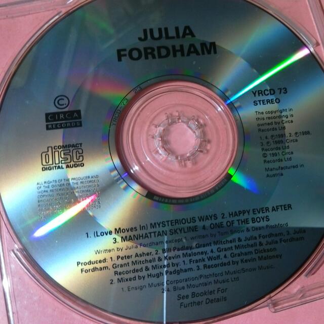 CD of Julia Fordham, Hobbies & Toys, Music & Media, CDs & DVDs on Carousell