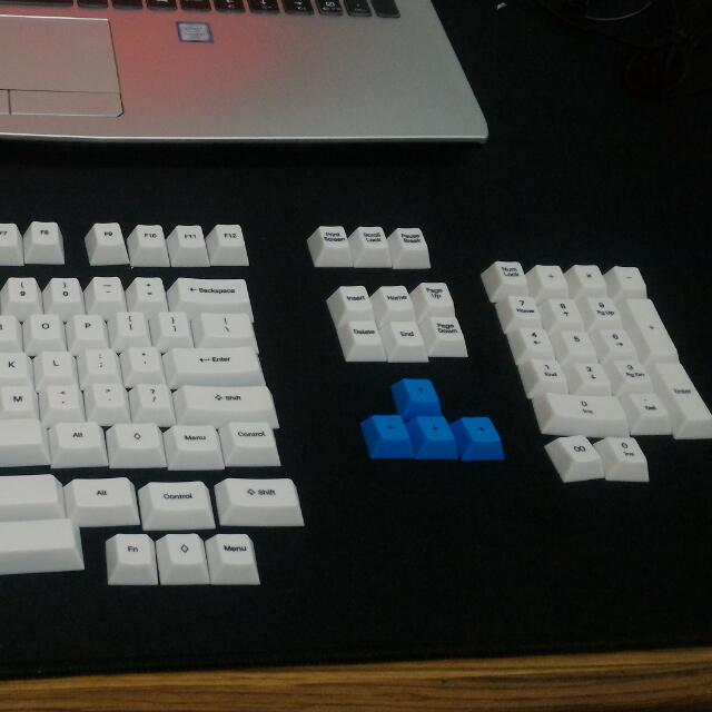 Enjoy PBT WhiteFox Keycaps Set, Computers & Tech, Parts & Accessories ...