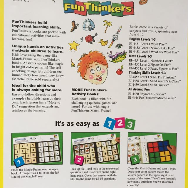 FUN THINKERS (by Grolier), Hobbies & Toys, Toys & Games on Carousell