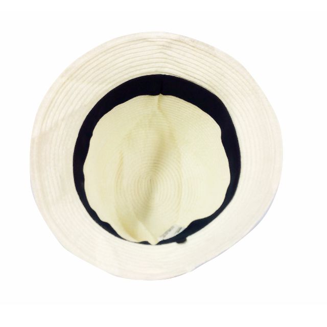 GU Cream Paper Cloche Hat with Bow Tie Band, Women's Fashion, Jewelry ...