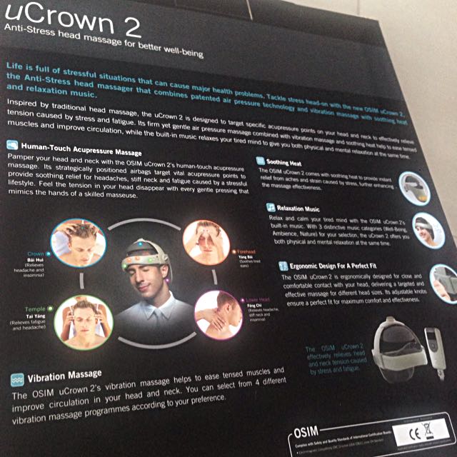 OSIM uCrown 2, Health & Nutrition, Massage Devices on Carousell