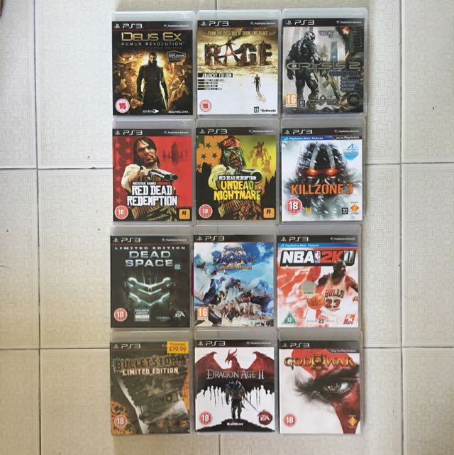 Used PS3 Games Bundle 12 For $100, Video Gaming, Video Games ...