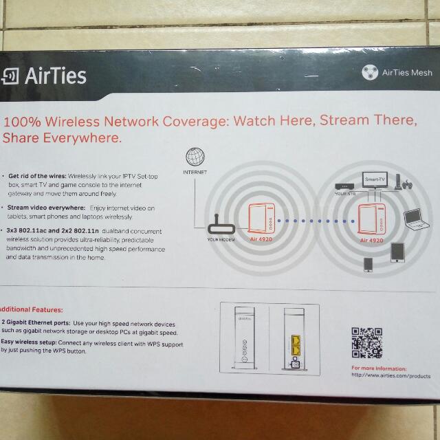 AirTies Air 4920 Wifi Mesh - 1600 Mbps Wireless Booster / Extender ...